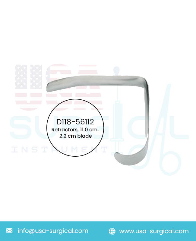 Flap retractor, Retractors, 11.0 cm, 2.2 cm blade - USA Medical ...