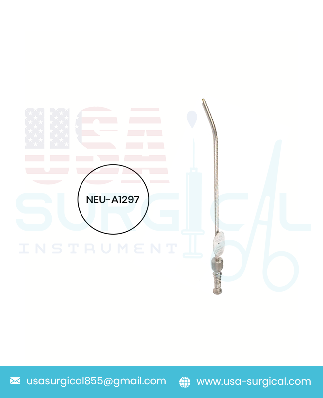 Adson Suction Tube Curved Tip with Thumb Piece to Control Suction